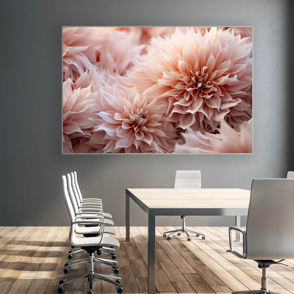 Akustikbild "Peach floral" - Design und Funktion vereint! – Primex