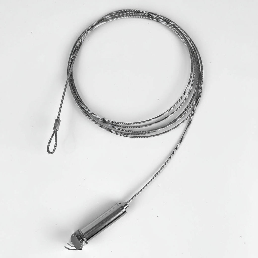 Height-adjustable wire suspension set with tongue for profile 44 mm wi ...