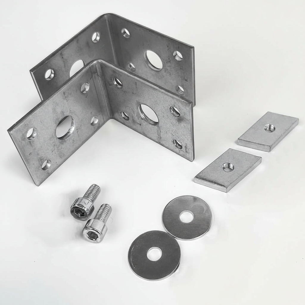 Wall mounting bracket for clamping frame profiles from the manufacturer ...